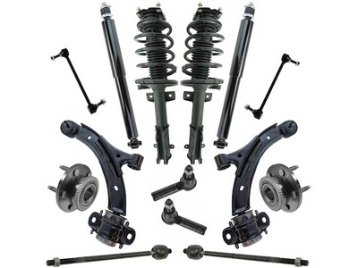 Front and Rear Shock Strut Coil Spring Control Arm Kit For Ford Mustang ...