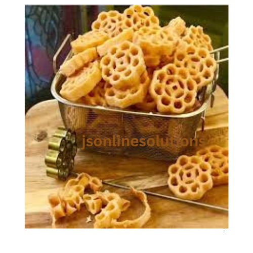 4 PCS Rosette Cookies Patty Shell Banh Achu Murukku Vintage Brass Mold ...