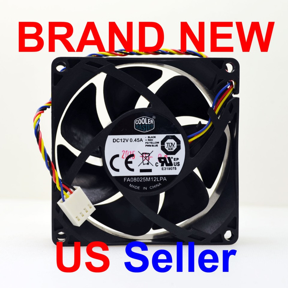 FA08025M12LPA Cooler Master Fan 80x25mm PWM 12V (Brand New Genuine) | eBay