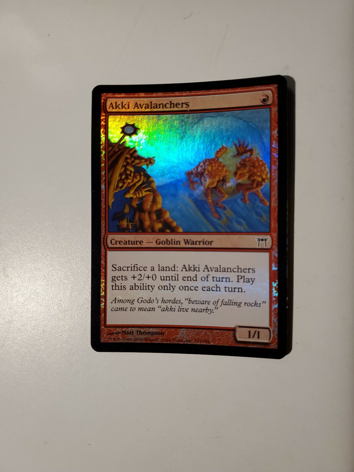 MtG Akki Avalanchers LP x1 - Champions of Kamigawa | eBay