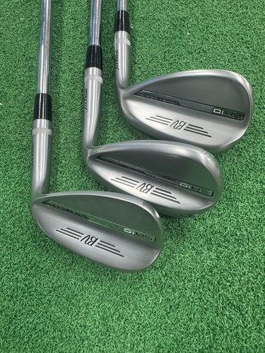 NEW Titleist Vokey SM10 Tour Chrome Wedge Set 52-08F 56-14F 60-04T RH ...
