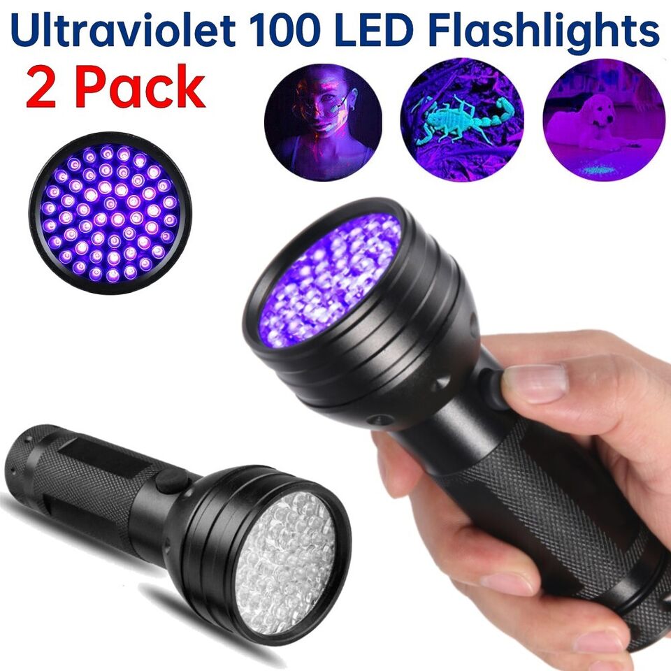 Purple Light UV Ultraviolet Flashlight Light 51 LED BlackLight 395nM ...