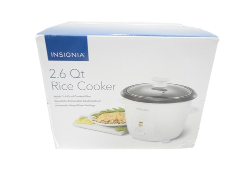Insignia - 2.6-Quart Rice Cooker - White - (NS-RC14WH7) NEW | eBay