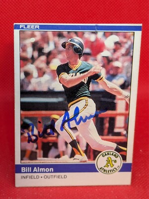 AUTOGRAPH on card: Bill Almon 1984 Fleer #436 | eBay