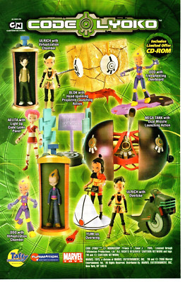 2006 CODE LYOKO Cartoon Network CN Action Figures Toy PRINT AD - MARVEL ...