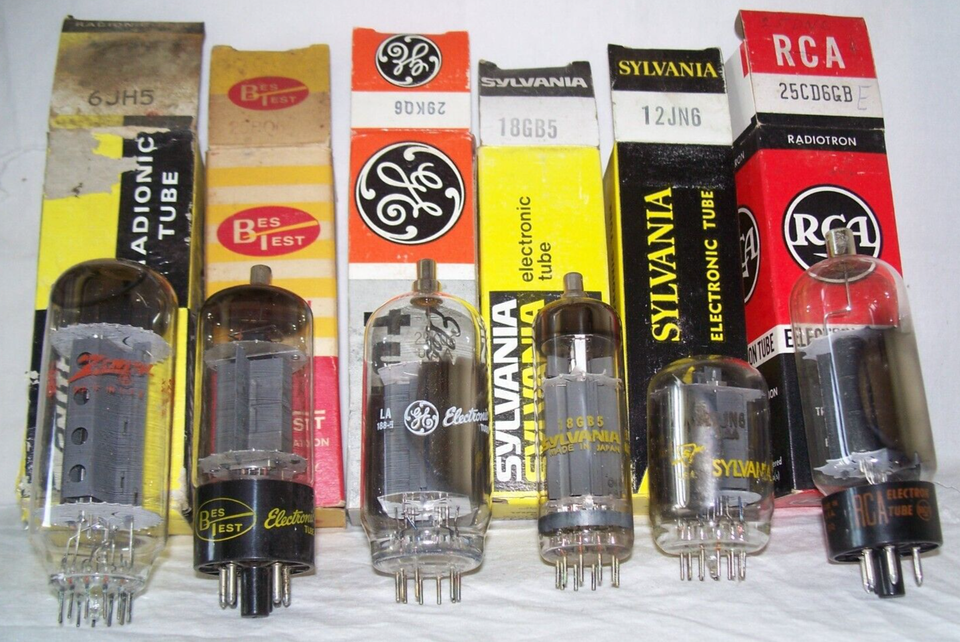 Lot of (120) NOS & used tubes in boxes,collection,ham radio,amp ...