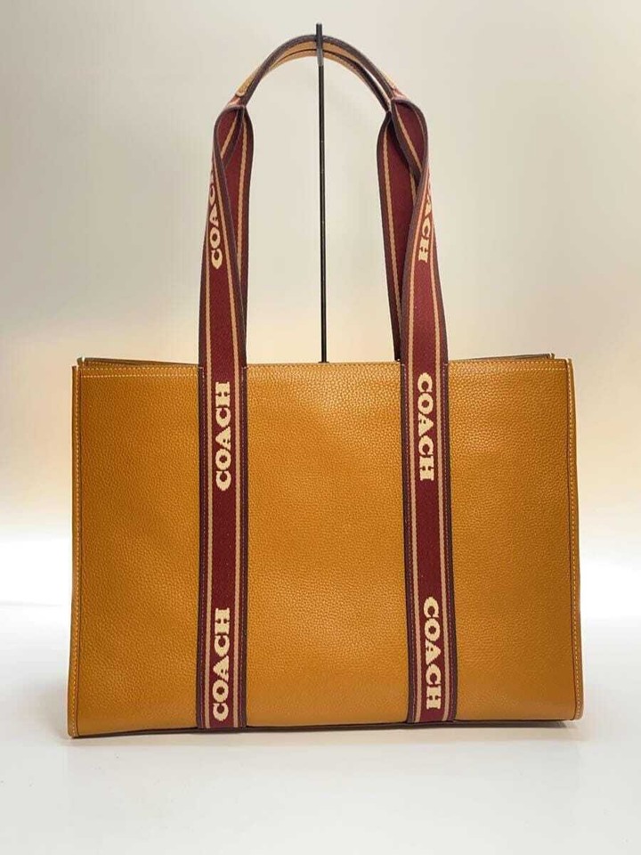 COACH tote bag leather brown plain CM716 | eBay