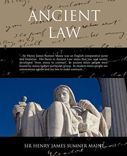Ancient Law By Henry James Sumner Maine 9781438504889| eBay