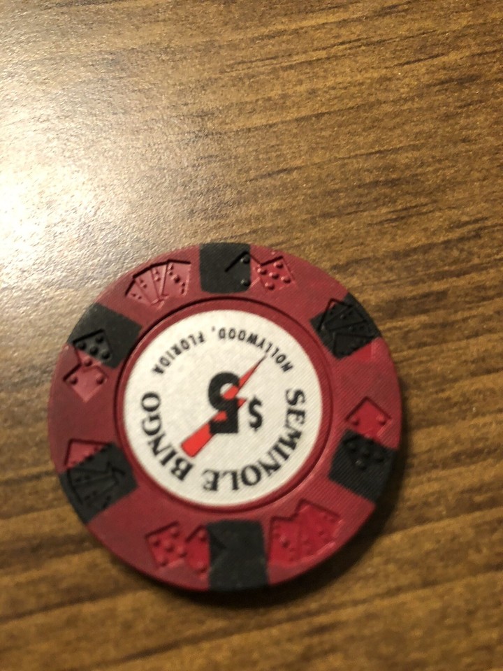 $5 seminole gaming palace Bingo florida obsolete casino chip | eBay