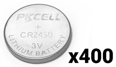400 FOUR HUNDRED PKCELL CR2450 CR 2450 3V LITHIUM BATTERY BR2450 DL2450 ...