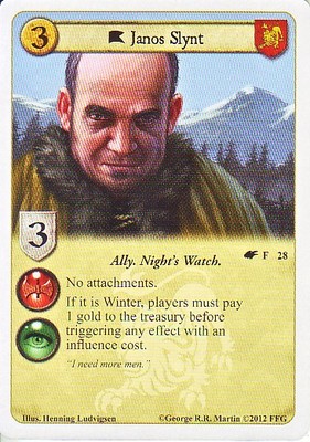 3 x Janos Slynt AGoT LCG 1.0 Game of Thrones The Winds of Winter 28 | eBay