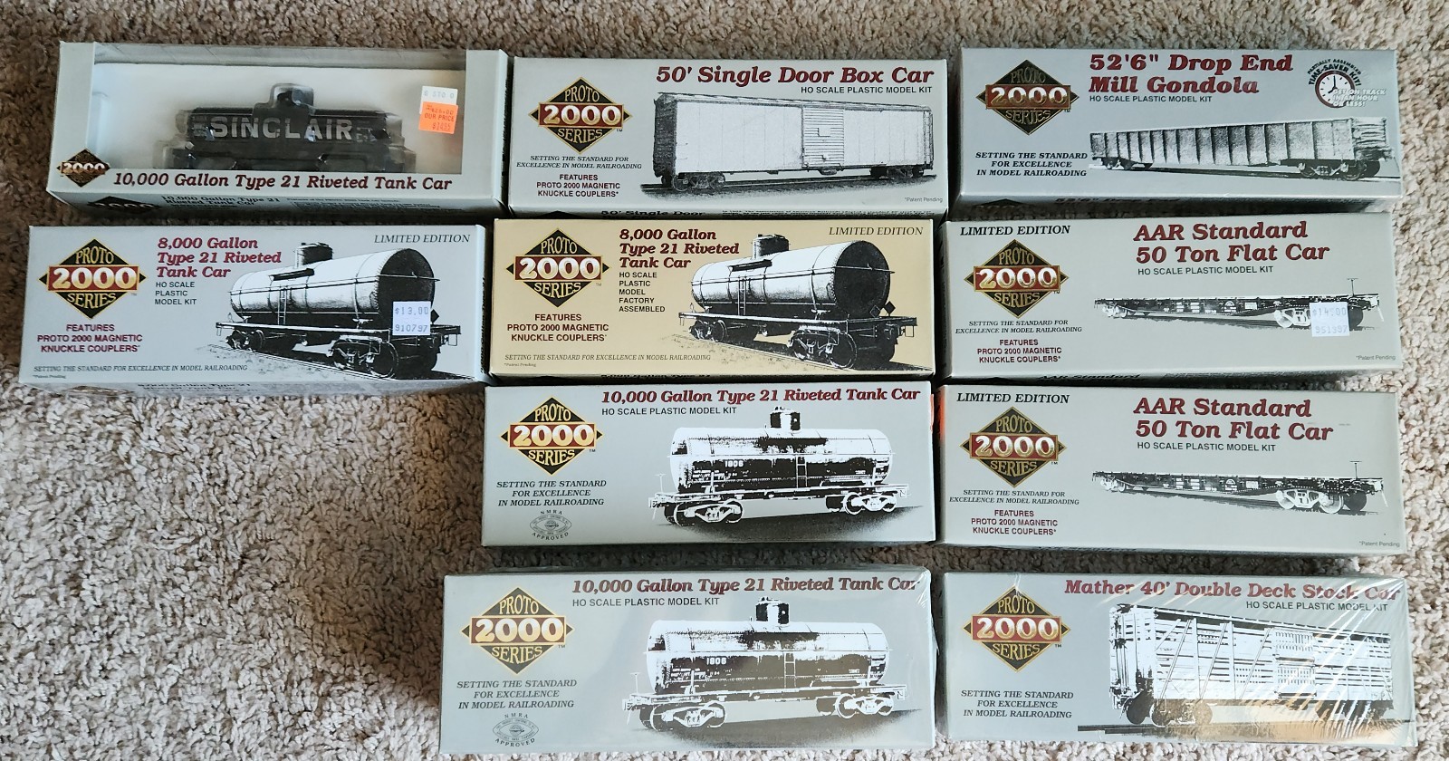Set of 11 Proto 2000 HO Frieght/tank Cars | eBay