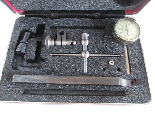 Vintage L. S. Starrett No. 196 Dial Indicator .001 Set w/Accessories ...