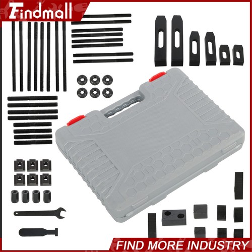 Findmall T Slot Clamping Kit 52 Pcs with 3/8-16 Studs for 1/2 Inch Slot ...