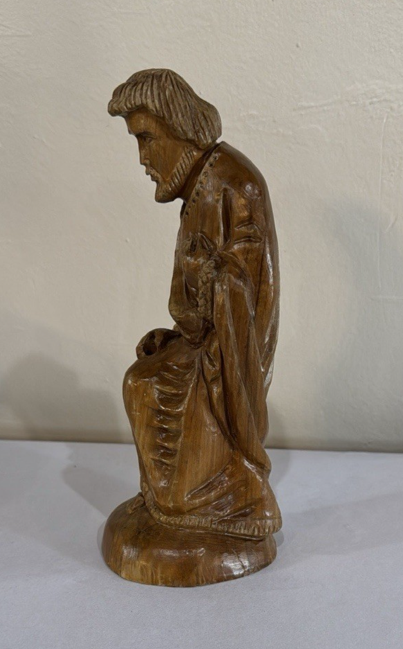Nativity Figurine Joseph Pure Olive Wood Made in Holy Land Hand Carved ...