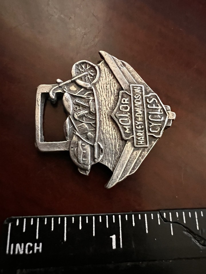 Early HD Motorcycle Watch Fob Vintage Harley Davidson Key Chain Zipper ...