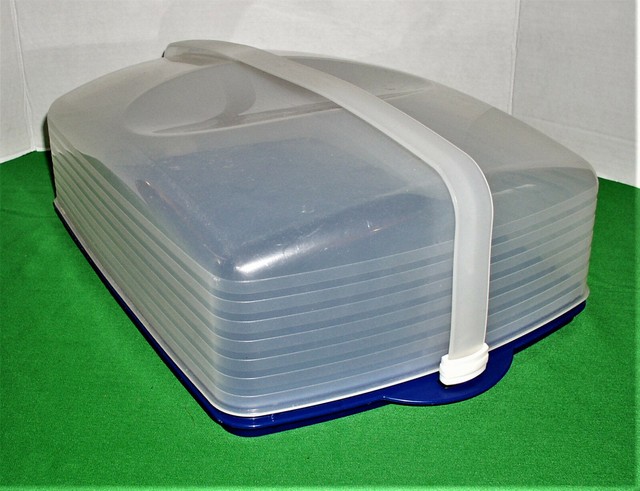 Tupperware Rectangular 9x13 Cake Taker~18 Cupcakes Keeper w/Locking ...