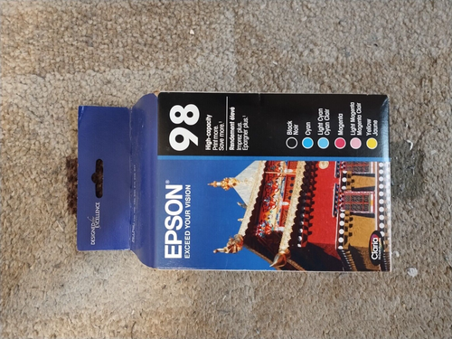 2023 Genuine Set Epson 98 Ink Cartridges T098 T0981-T0986 Artisan 700 800 Sealed | eBay