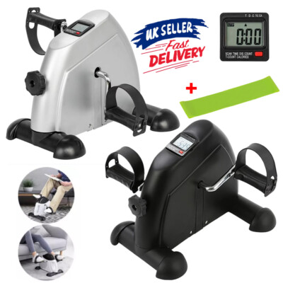 Adjustable Mini Exercise Bike Pedal Exerciser Arm Leg Cycle Machine ...