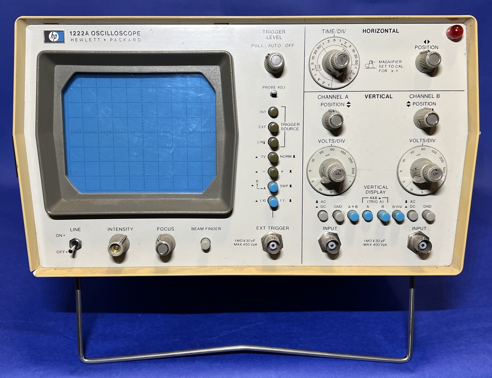 Hewlett-Packard 1222A 2-Channel 15 MHz Analog Oscilloscope - La Paz ...
