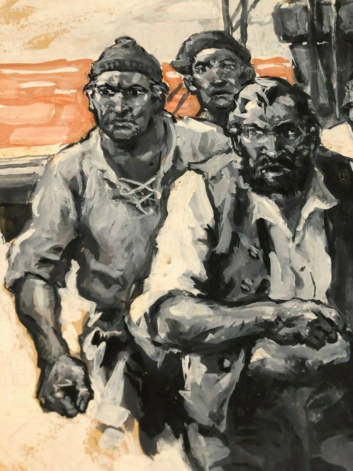 Rare Original Signed Pulp Illustration Art Painting Sailors George ...