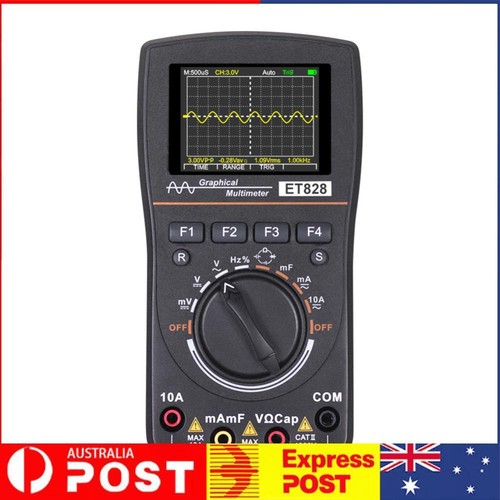 ET828 2 in 1 Oscilloscope Multimeter 1MHz 2.5Msps Tester with Analog ...