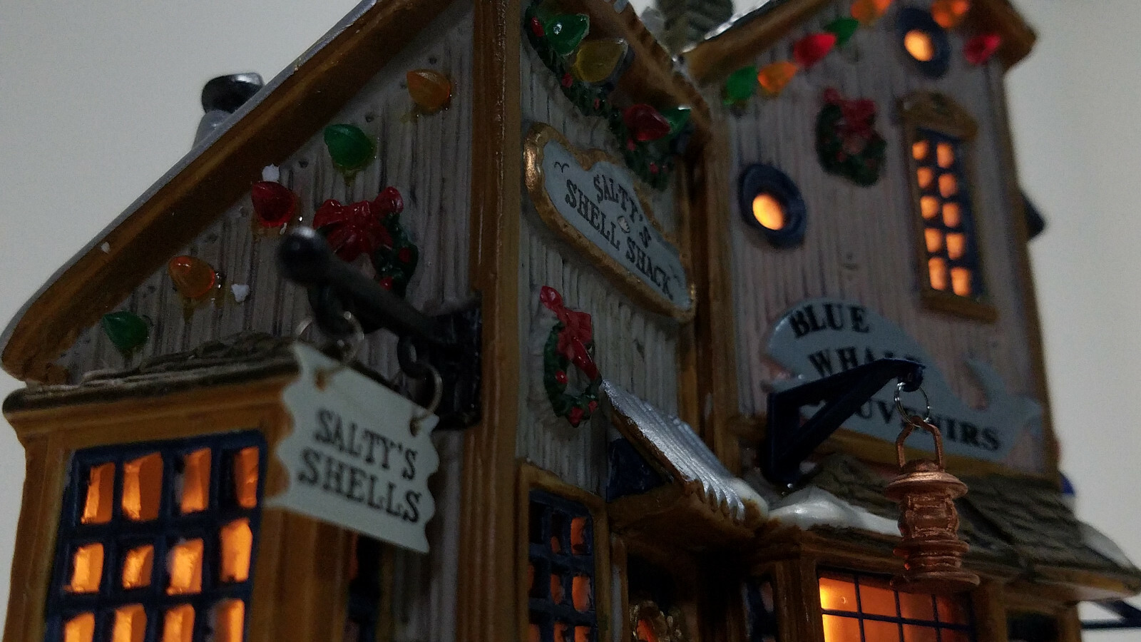 Lemax 2003 Salty's Shell Shack Plymouth Corner 35791 U1 Seaside Inside ...