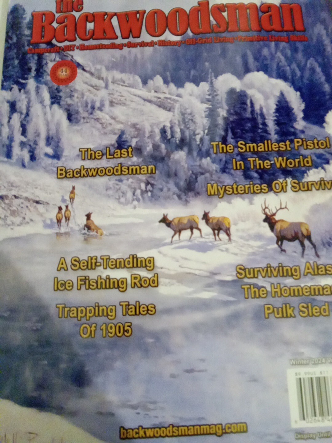 The Backwoodsman Surviving Alaska A Self-Tending Ice Fishing Rod | eBay