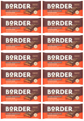 14 X Border Biscuits Dark Chocolate Ginger Bars 150Gm | eBay UK