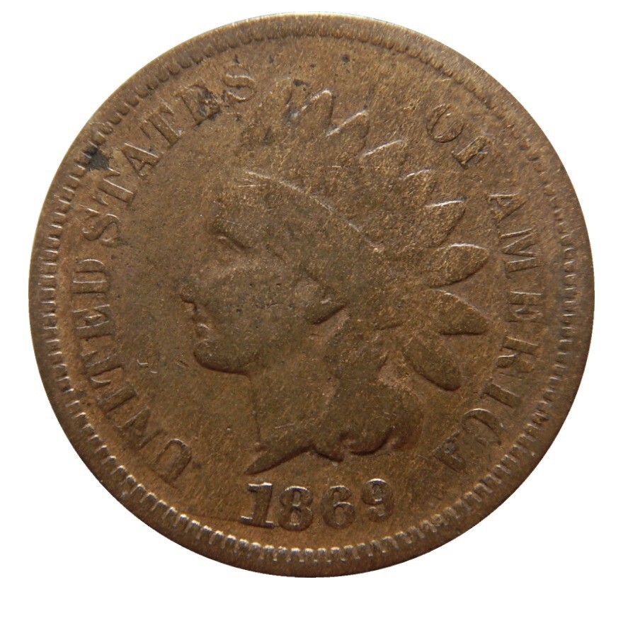 Indian head cent/penny 1869 Snow 6 minor repunched date 9 over 9 | eBay