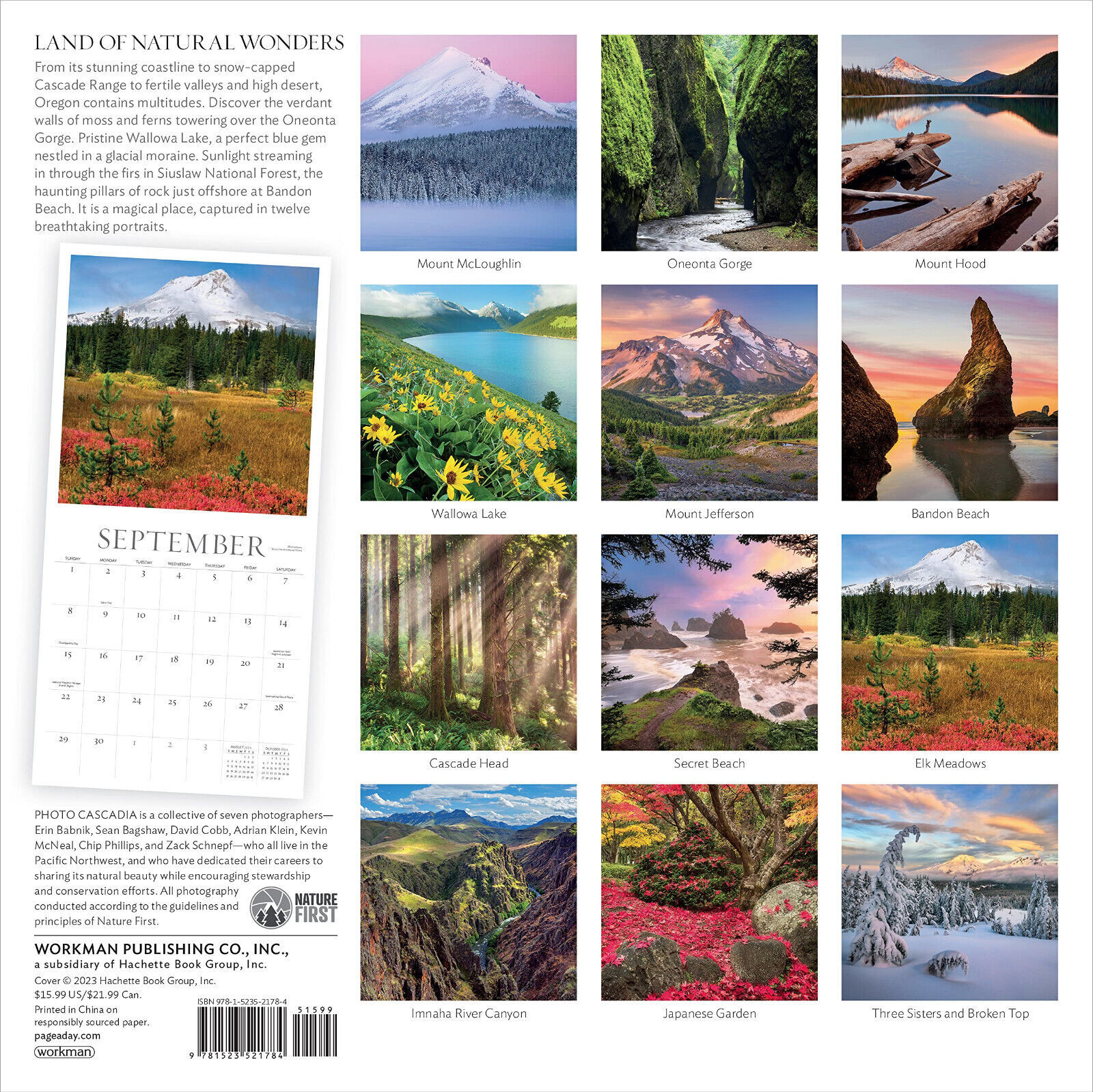 Oregon My Oregon Wall Calendar 2024 : A Year of Natural Wonders by ...