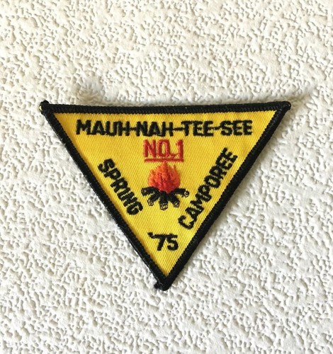 Boy Scout Patch MAUH-NAH-TEE-SEE NO. 1 Spring Camporee '75 BSA 1975 | eBay