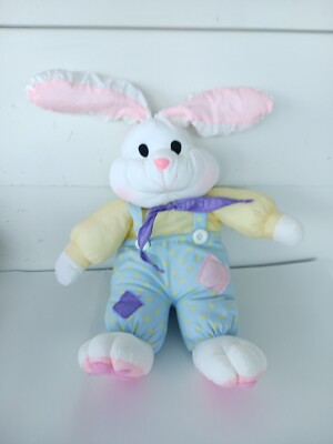 Puffalump Style Nylon Bunny Rabbit Plush EASTER BASKET GIFT World ...