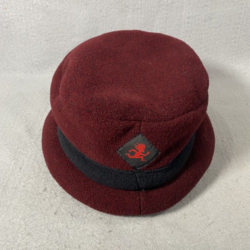 Vintage Shred Alert Red Beanie Hat Cap Fleece Winter Ski Snowboard | eBay