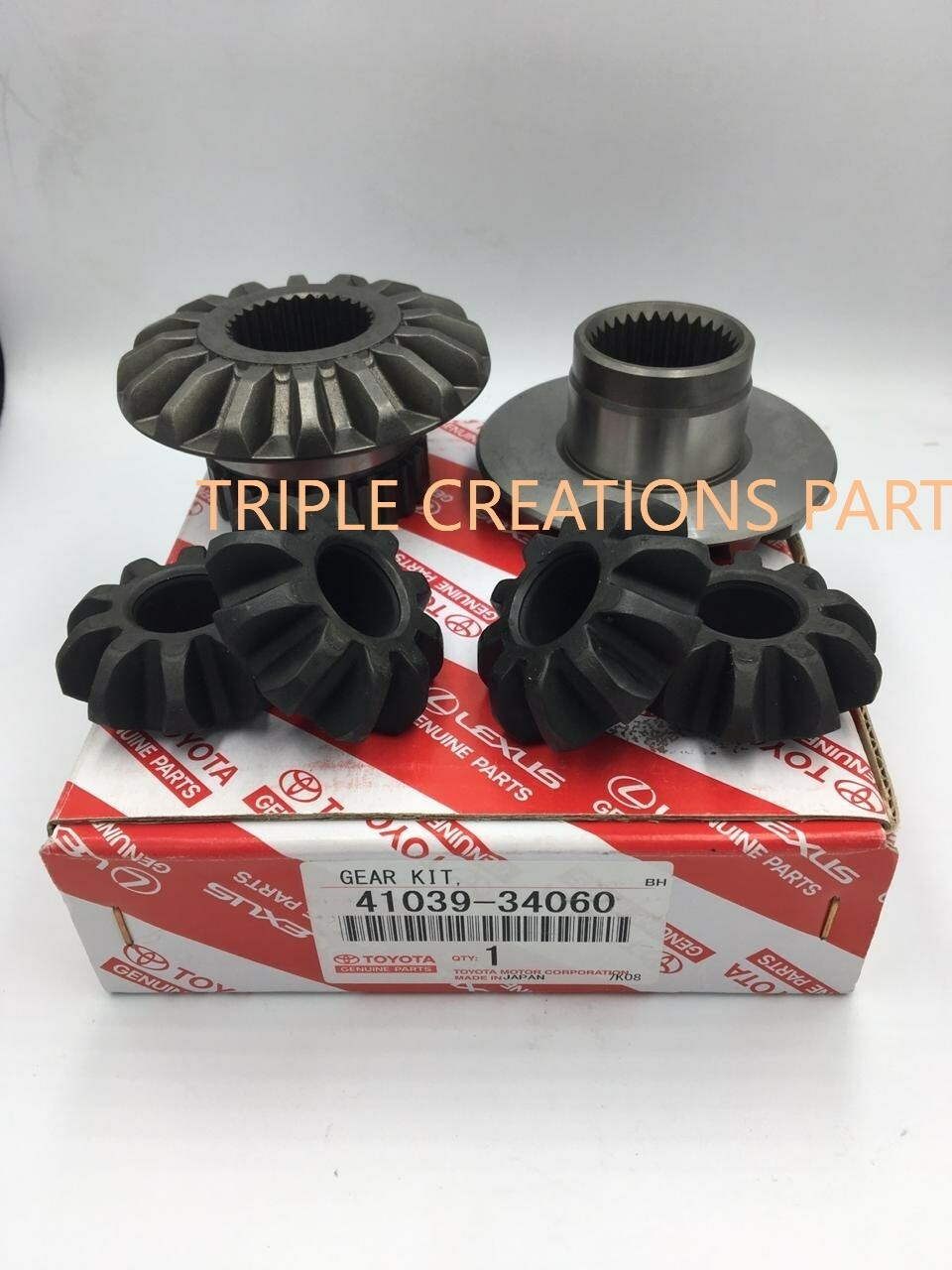 4103934060 GENUINE Toyota GEAR KIT, DIFFERENTIAL, REAR 41039-34060 OEM ...
