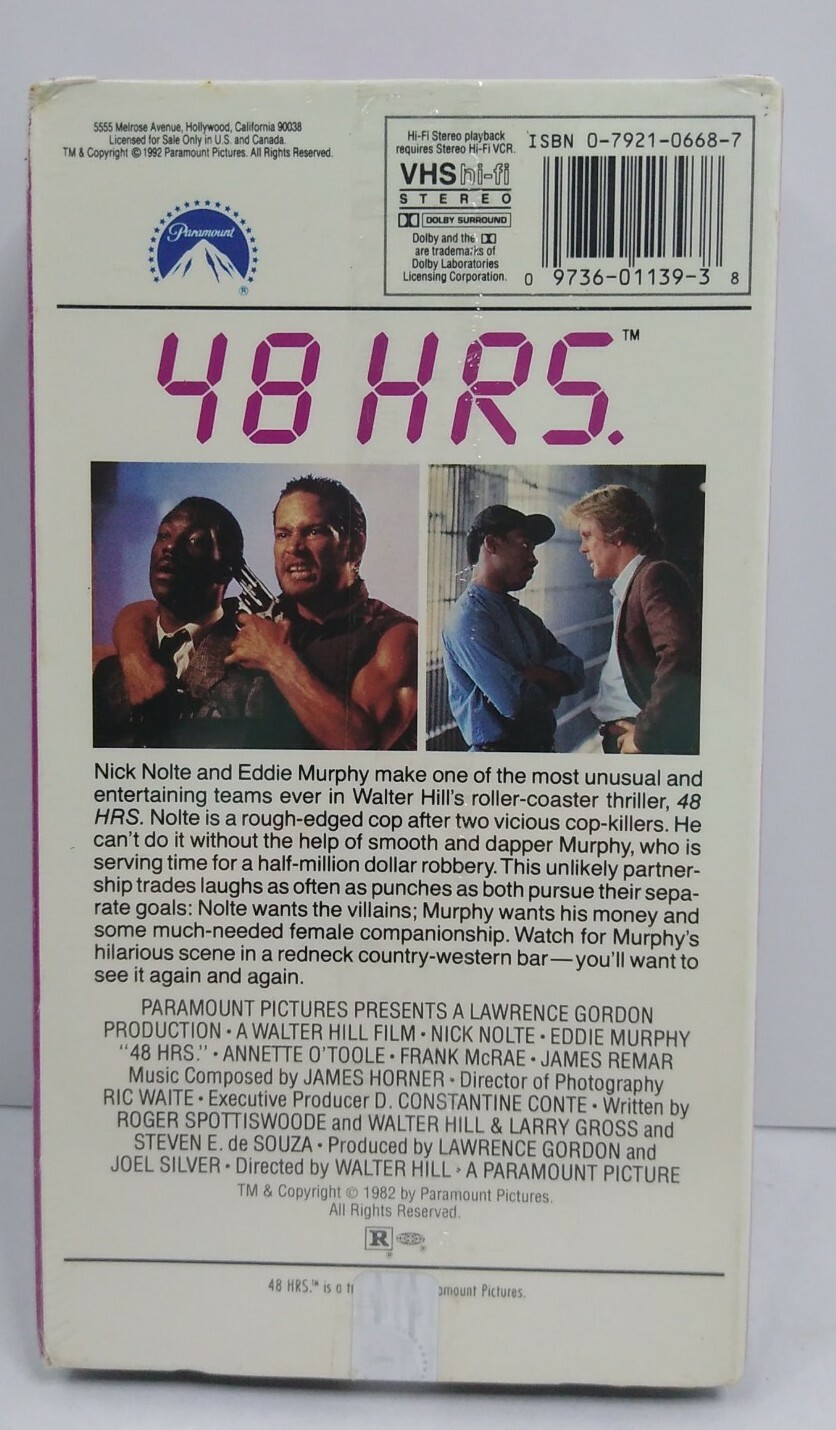 48 Hrs. (VHS, 1997) for sale online | eBay