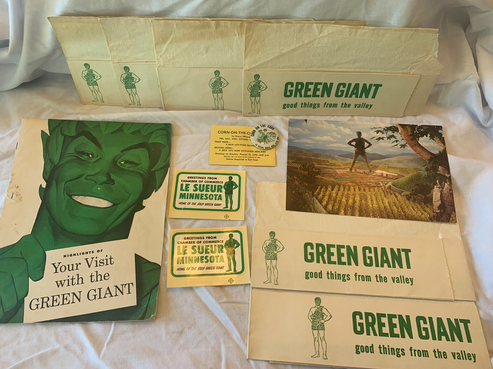 Vintage Jolly Green Giant Factory Tour Memorabilia From Le Sueur, MN ...