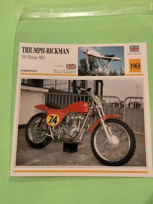 TRIUMPH-RICKMAN 500 METISSE MK3 Motorcycles Atlas Ed. 1999 free ...