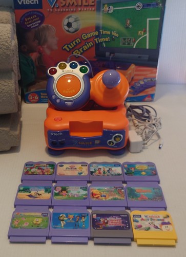 VTech Vsmile tv learning system lot 1 Console 1 controllers 12 games ...