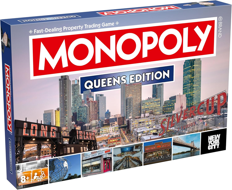 Monopoly Queens NY Edition Board Game 2-6 Players Family Board Games ...