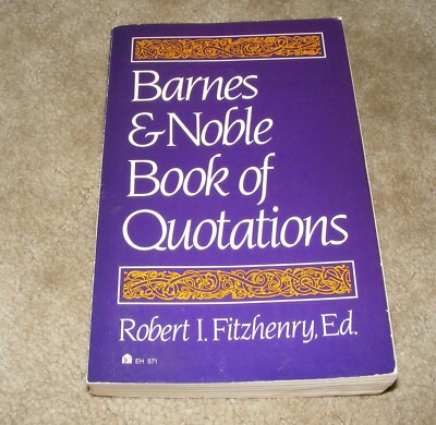 Barnes and Noble Book of Quotations (1983 Paperback) 9780064635714| eBay