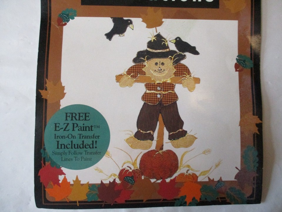 Iron-On Innovations Designer Fall Scarecrow Kit New Vintage 1996 Crows ...