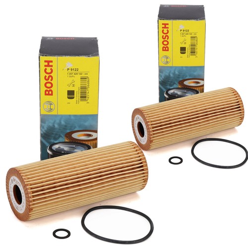2x BOSCH 1457429122 Ölfilter für MERCEDES W202 W203 W124 W210 ...