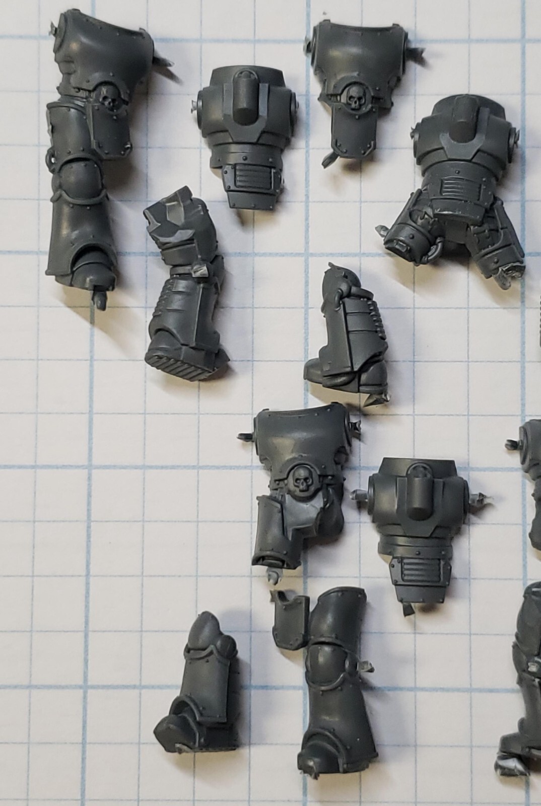 30K Space Marine Bits Mark III Tactical Squad Iron Armor Torso & Legs ...