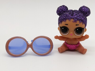 LOL Surprise Doll Lil Sister Purple Sparkle Queen With Sunglasses | eBay