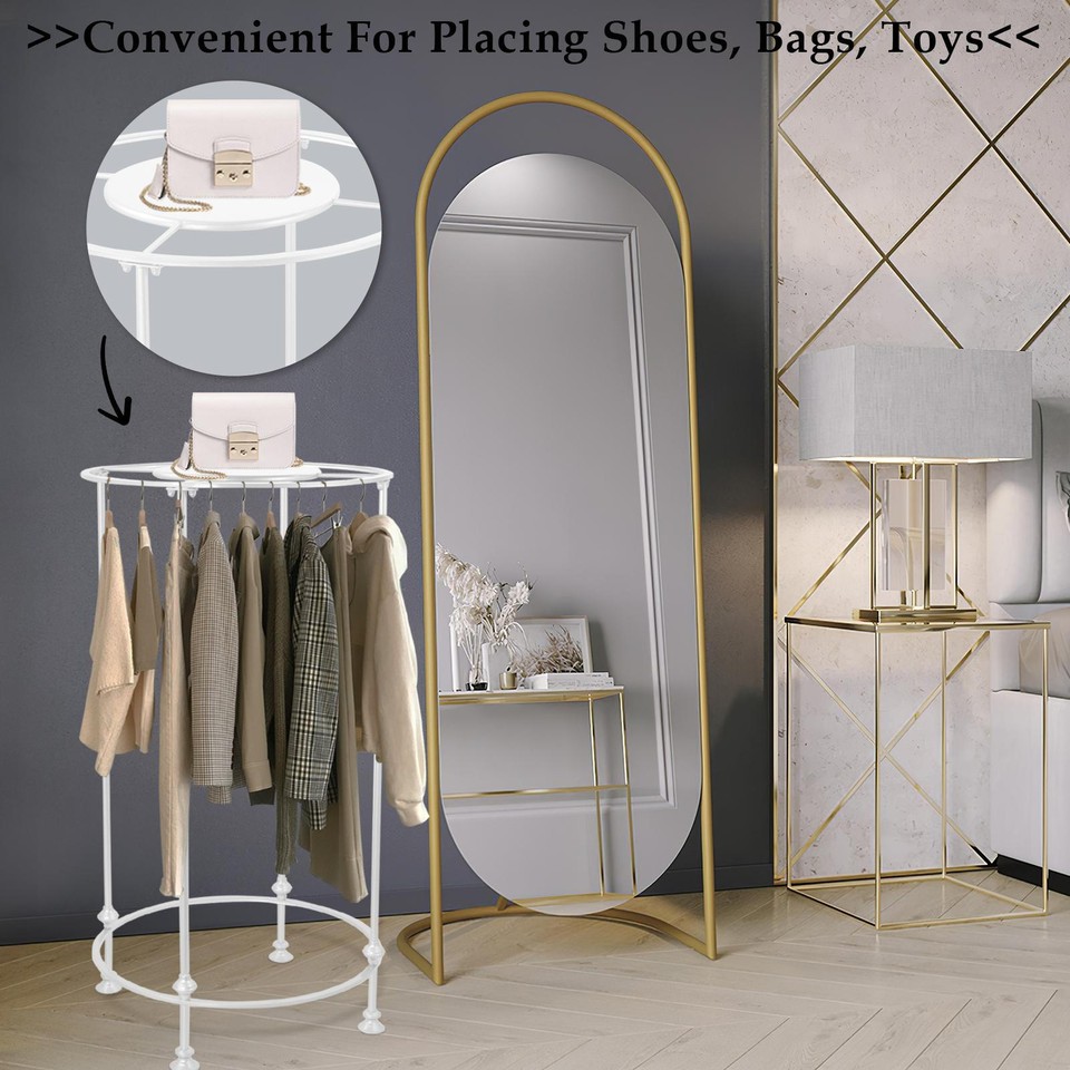 Freestanding Round Garment Display Retail Rack Clothes Store Display ...