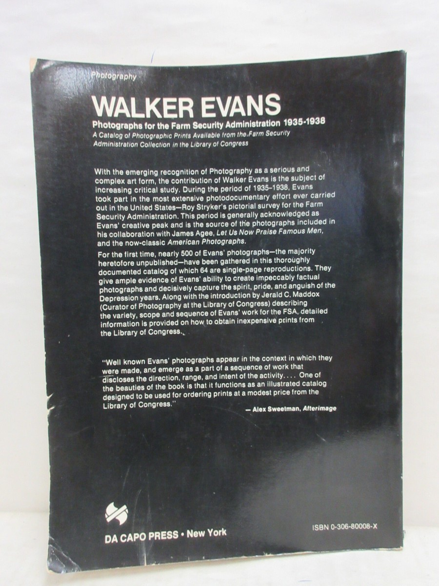 Photographies De Walker Evans Pour La Farm Security Administration