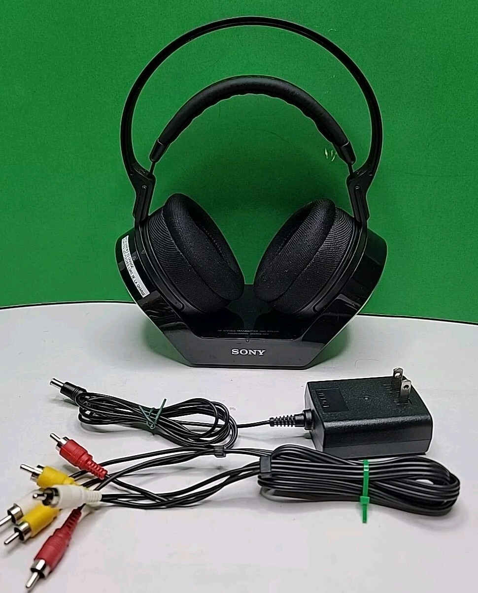 Vintage Sony MDR-RF925R RF Wireless Stereo Headphones W/Charging Base ...