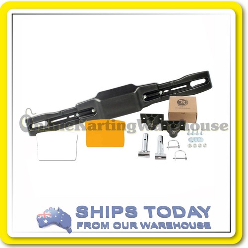 GO KART BLACK REAR BUMPER CADET JUNIOR 3 Piece Spoiler Bar inc No Plate ...