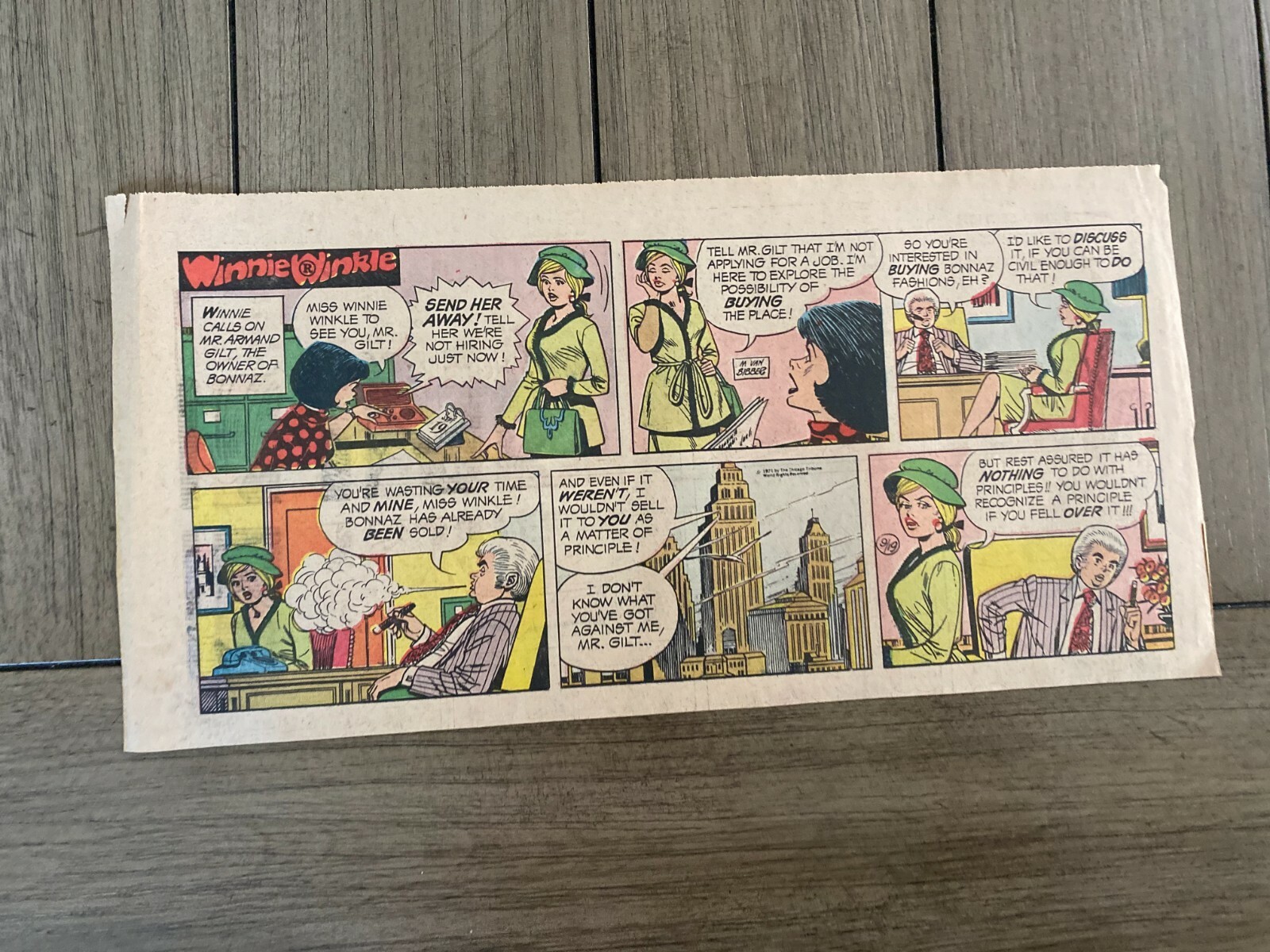 #05b WINNIE WINKLE by Max Van Bibber Sunday Third Page Strip September ...
